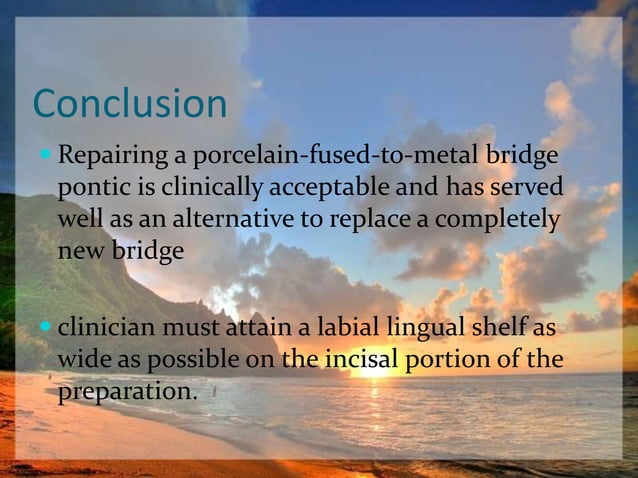 Repairing fractured pfm | PPTX | Oral care | Personal Care