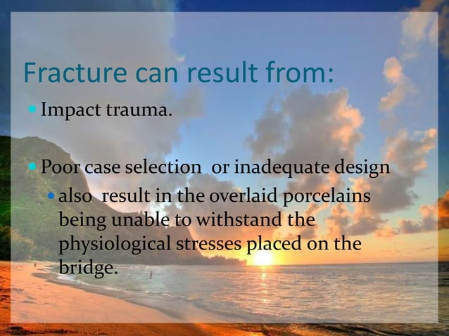 Repairing fractured pfm | PPTX | Oral care | Personal Care
