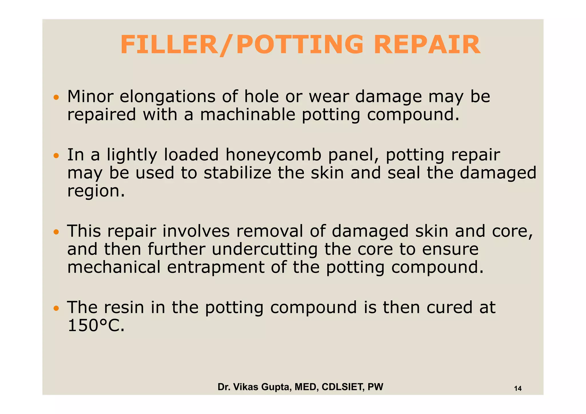 Repair of damage with composites by Vikas Gupta CDLSIET-Panniwala Mota ...