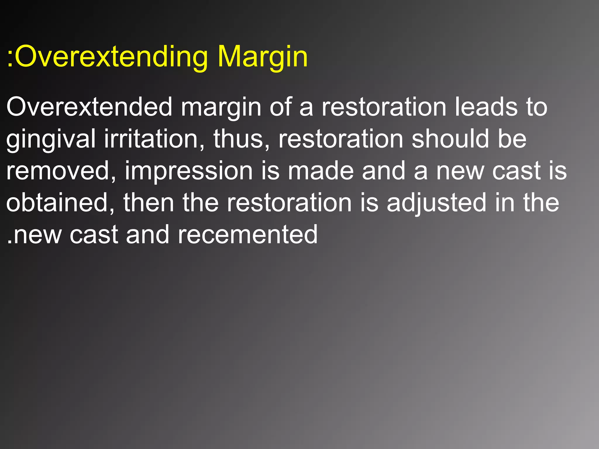 Repair of fixed partial denture | PPT