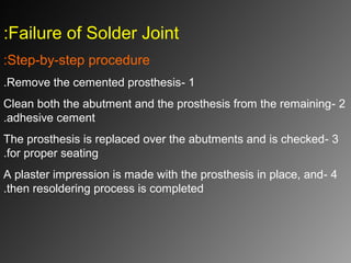 Repair of fixed partial denture | PPT