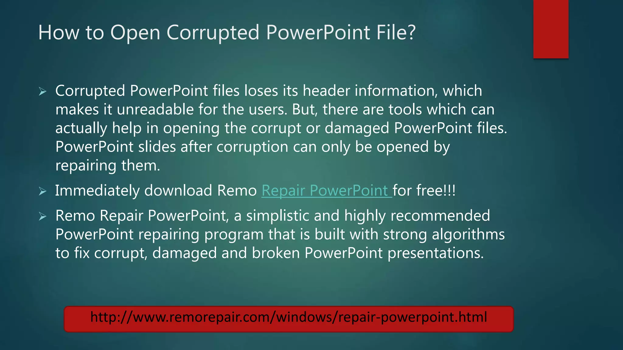 How to Repair PowerPoint Files | PPTX