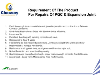 Repair presentation of pqc | PDF