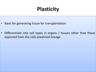 Repair and regeneration of tissues using stem cells | PPTX