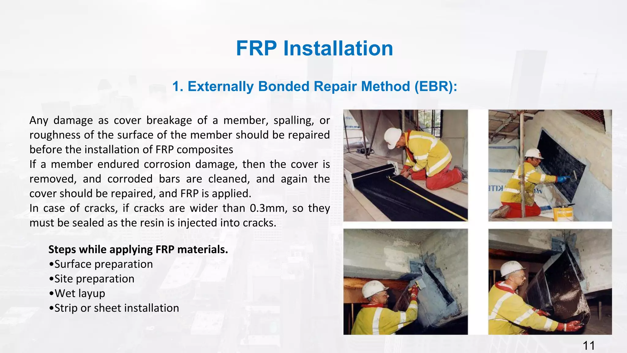 Repair & Rehabilitation of Concrete Structures Using FRP Composites | PDF