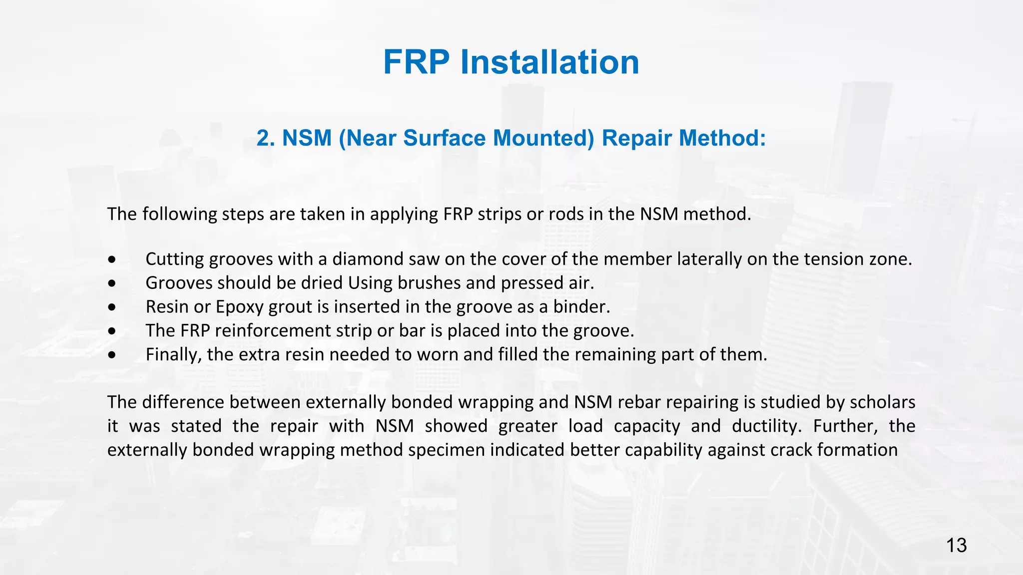 Repair & Rehabilitation of Concrete Structures Using FRP Composites | PDF