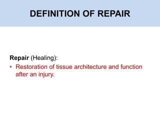 Repair & Wound Healing 2024 SAHARA MEDICAL COLLEGE NAROWAL, PUNJAB ...