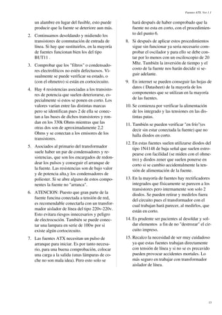 Reparación de fuentes de poder by fr3d99 | PDF