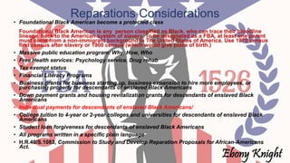 Reparations Presentation, 2/13/2022 | PPT