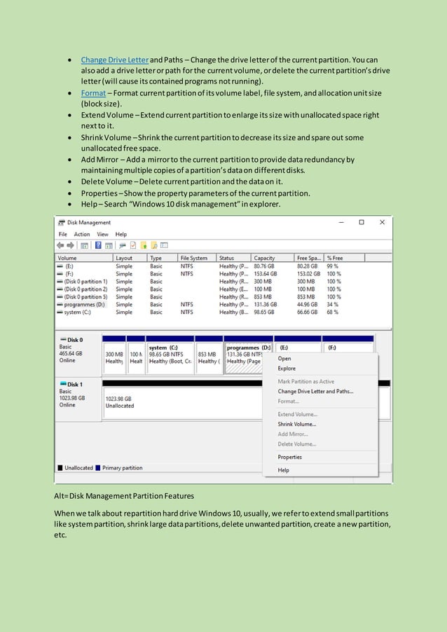 Repartition hard-drive-windows-10 | PDF