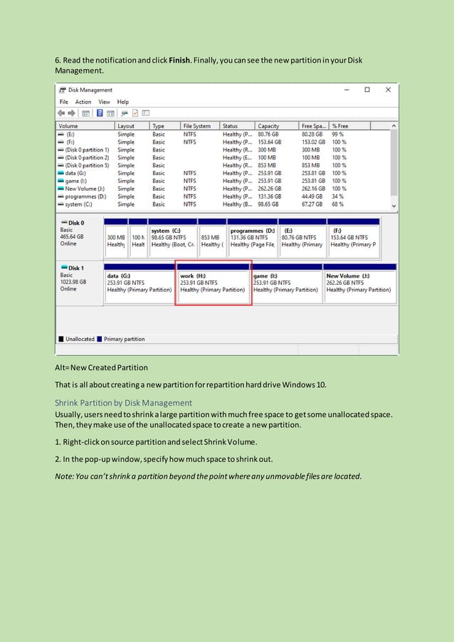 Repartition hard-drive-windows-10 | PDF
