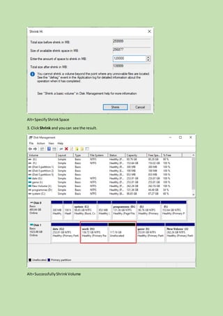 Repartition hard-drive-windows-10 | PDF