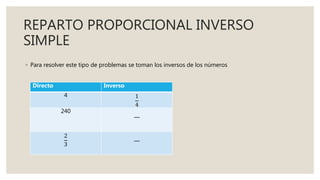 Reparto proporcional | PPTX