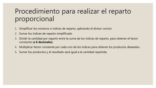 Reparto proporcional | PPTX