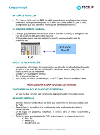plc y funciones de memoria | PDF