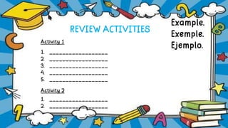 SUBJECTS REVIEW | PPT