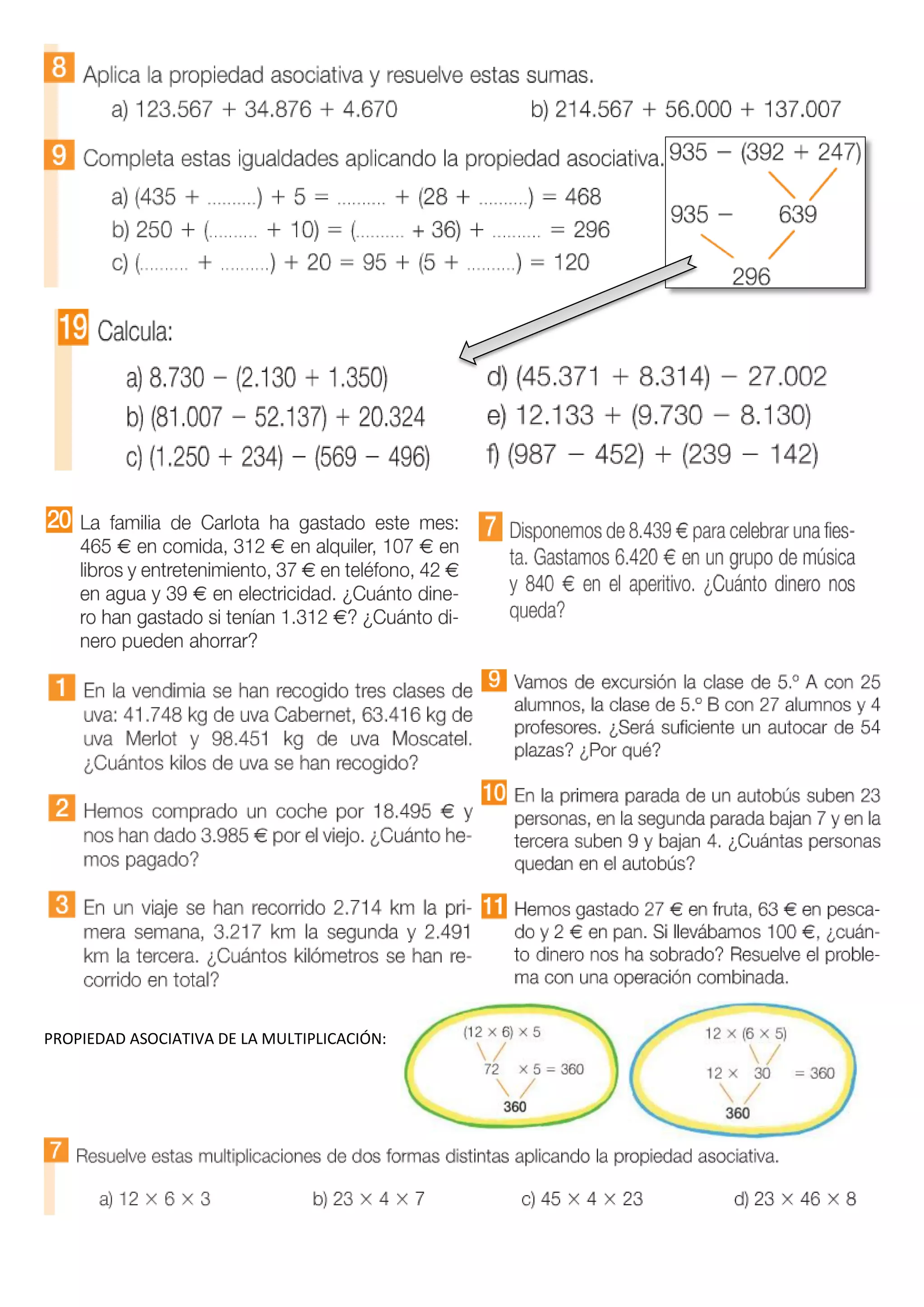 Repaso matematicas 2_quinto | PDF