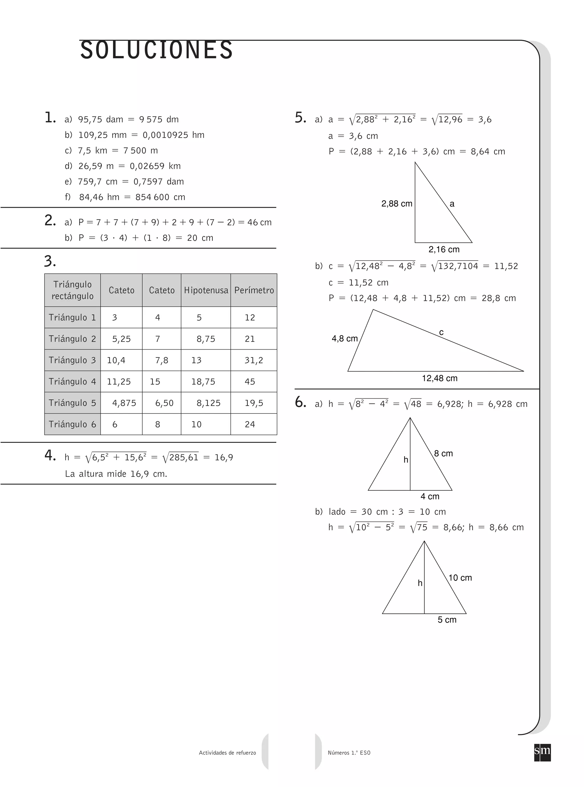Repaso mates 1º eso sm | PDF | Education