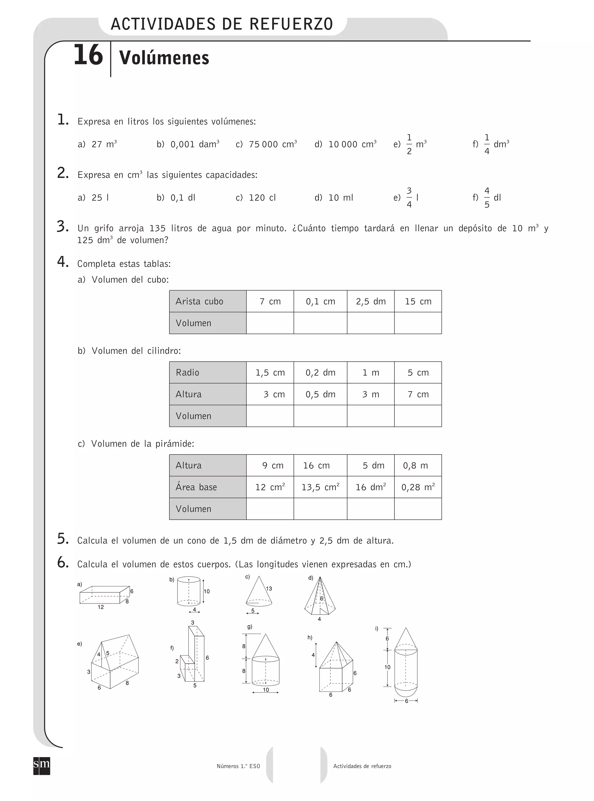 Repaso mates 1º eso sm | PDF | Education