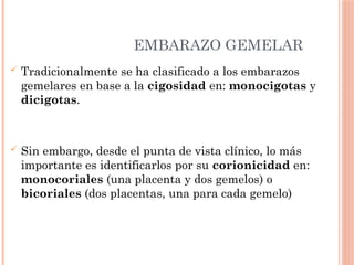 REPASO DE EMBARAZO MONOCORIAL POR EOCGRAFIA | PPTX