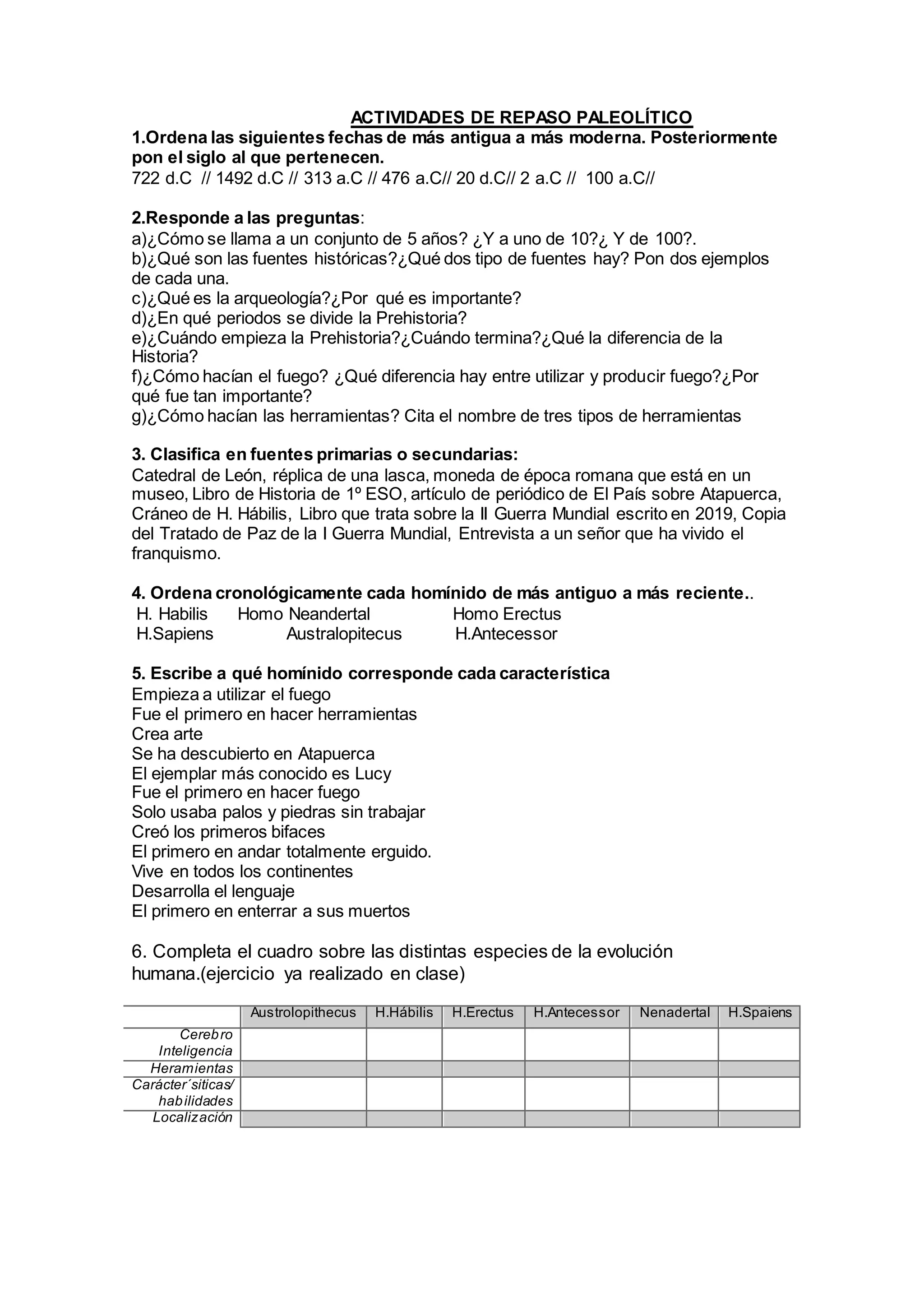 Repaso paleolitico copia | DOCX