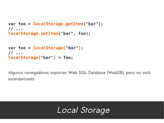 Repaso rápido a los nuevos estándares web | PPT