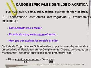 Repaso básico del uso de las tildes | PPT