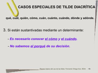 Repaso básico del uso de las tildes | PPT