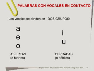 Repaso básico del uso de las tildes | PPT