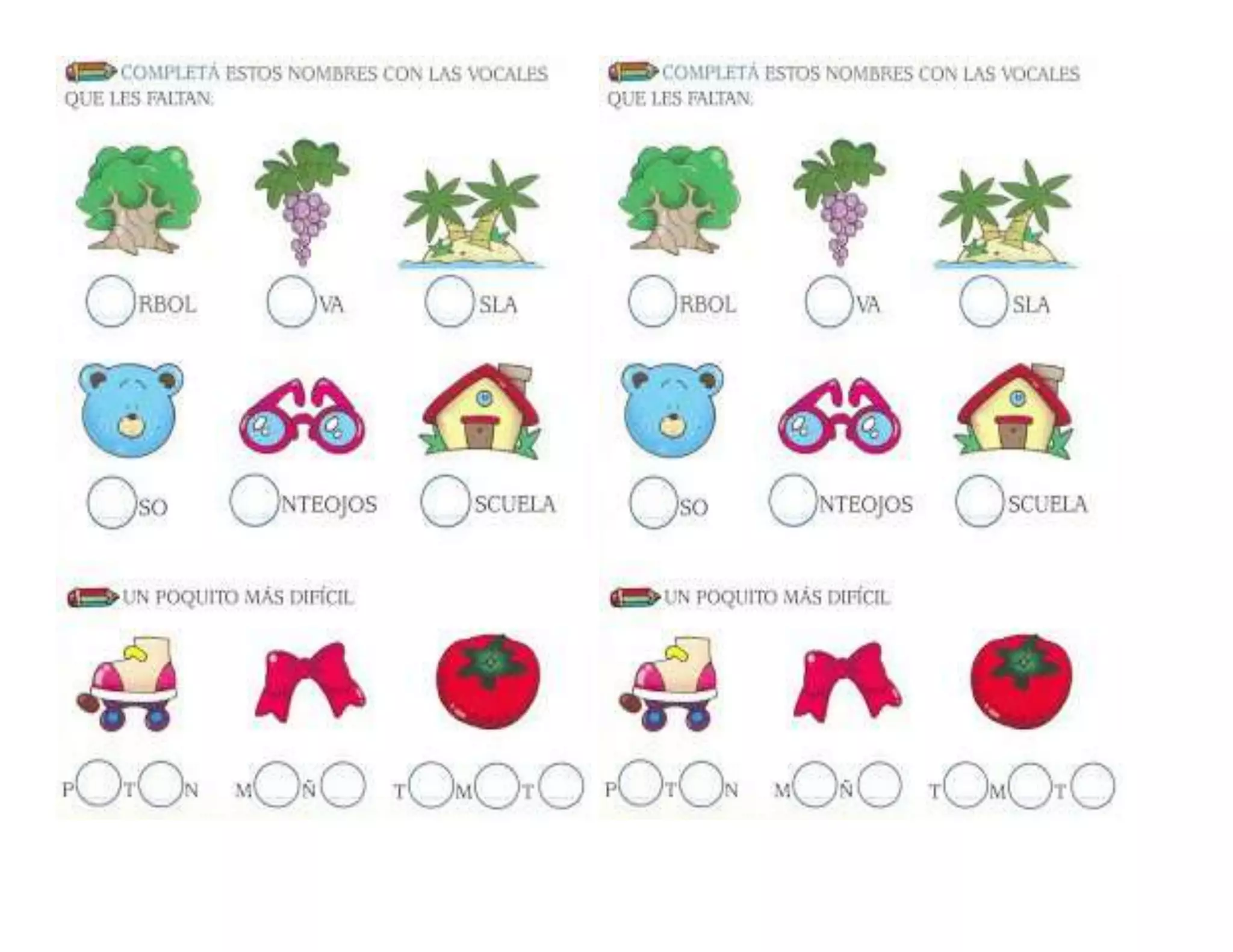 Repaso vocales | DOCX