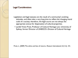 Repatriation and Special Collections | PPT