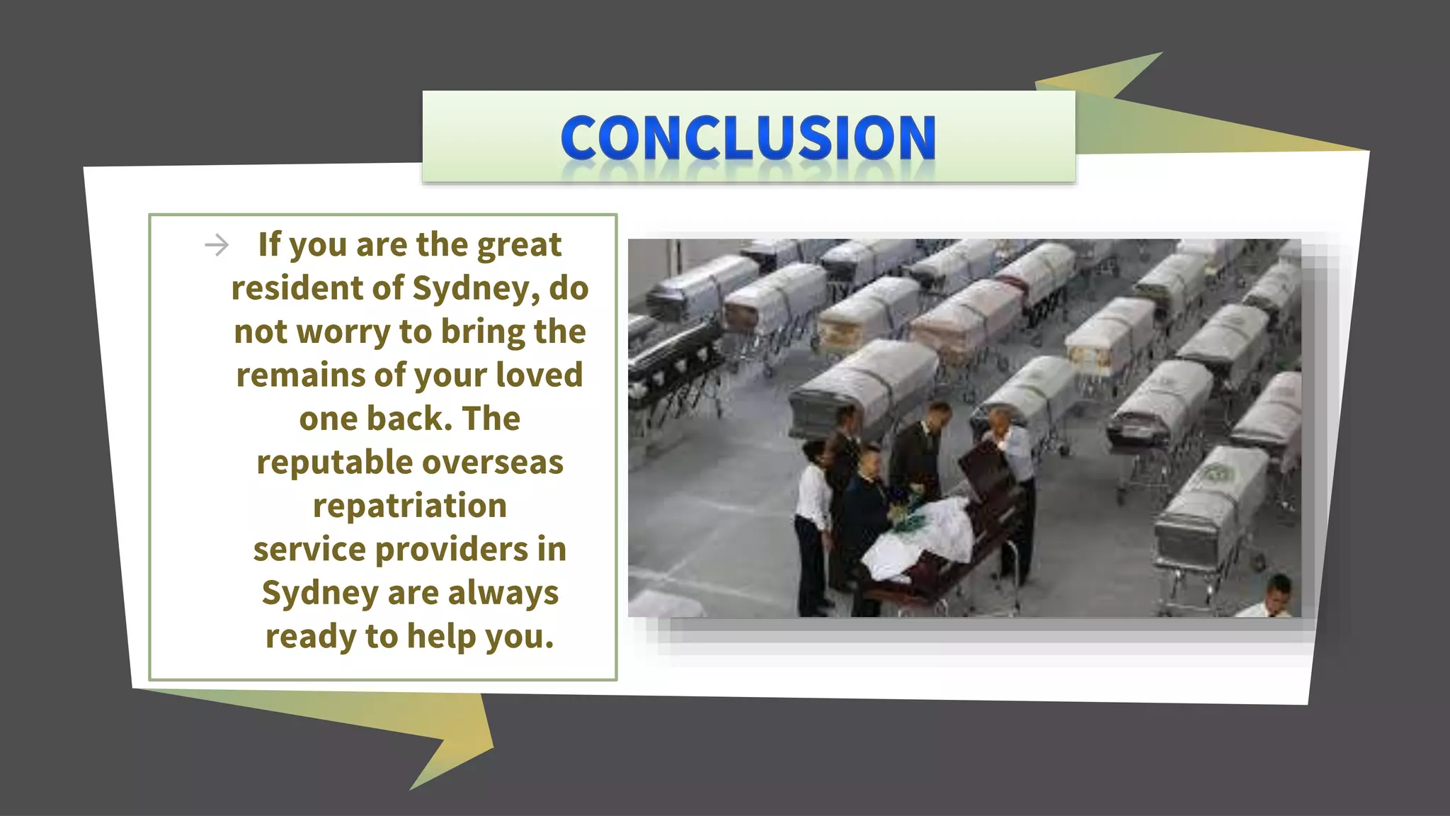 Repatriation of The Deceased Body: An Afterdeath Solution in Sydney | PPTX