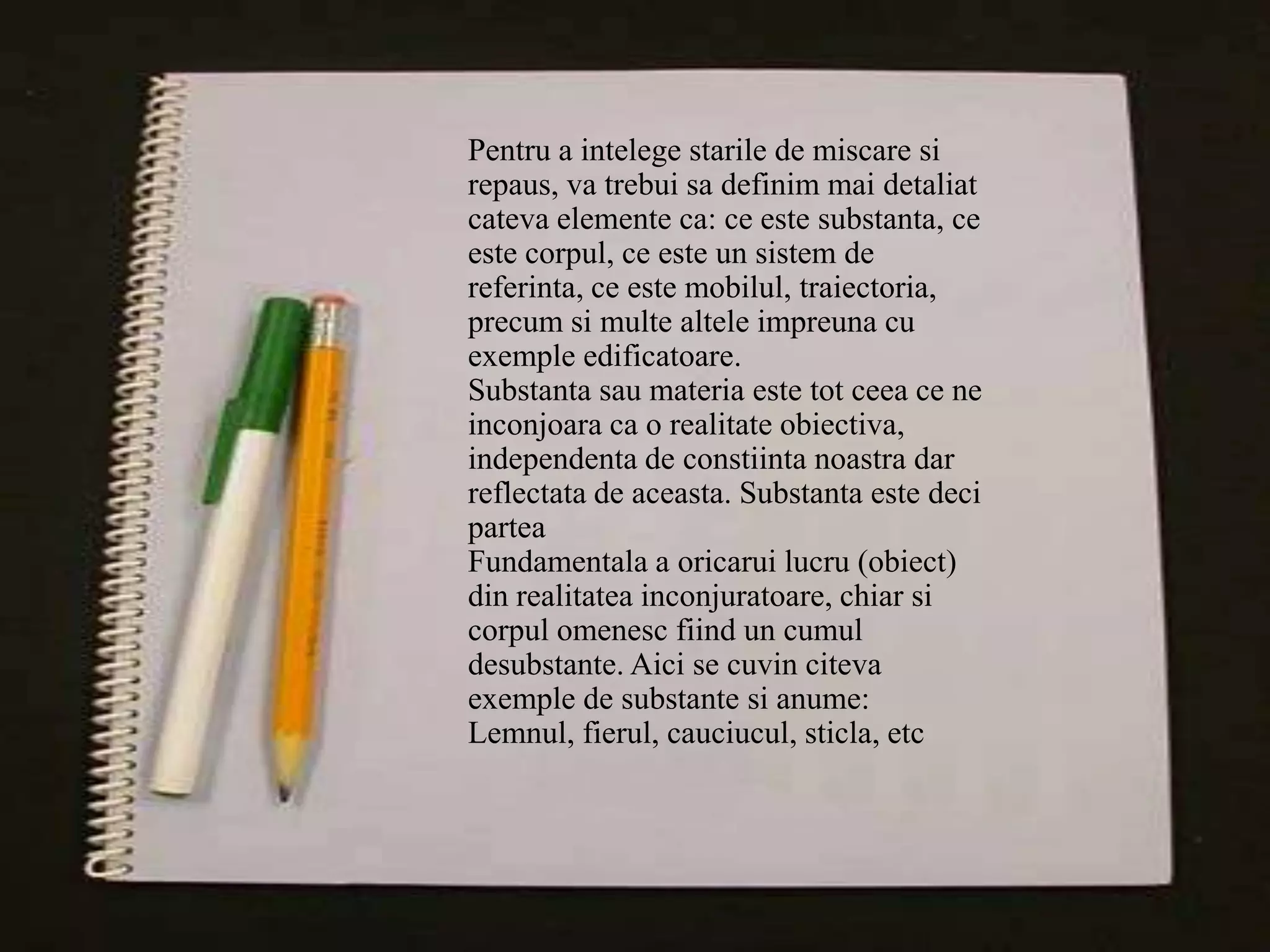 Repaus si miscare | PPTX
