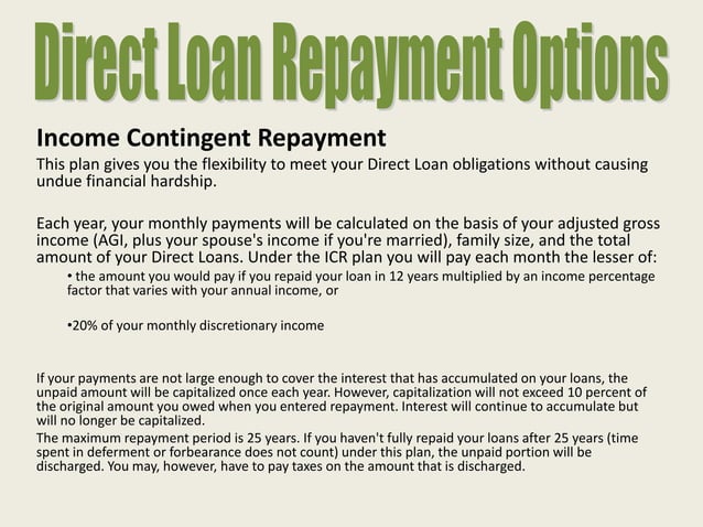 Student Loan Repayment Options | PPT