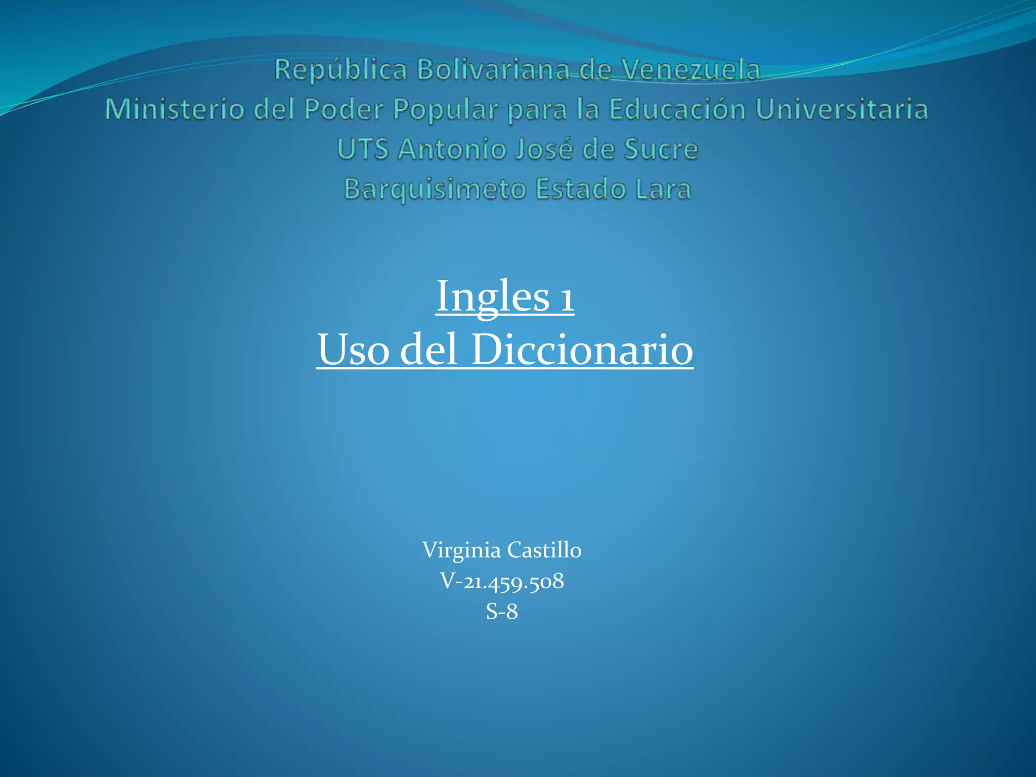 Dictionary use | PPTX