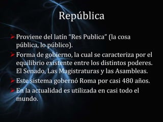 República romana | PPSX