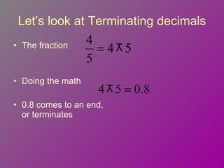 Repeat Terminate Number | PPT