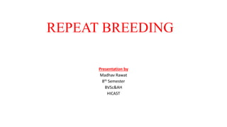Repeat breeding | PPTX