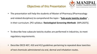 Repeated dose toxicity study | PPSX
