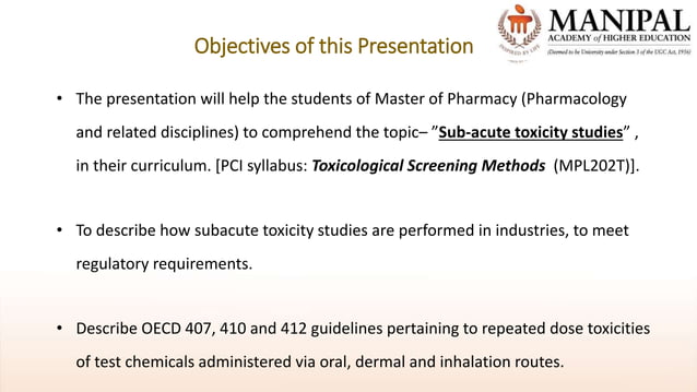 Repeated dose toxicity study | PPSX