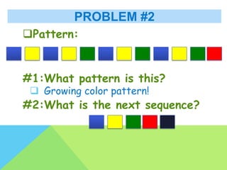Repeating and growing patterns | PDF