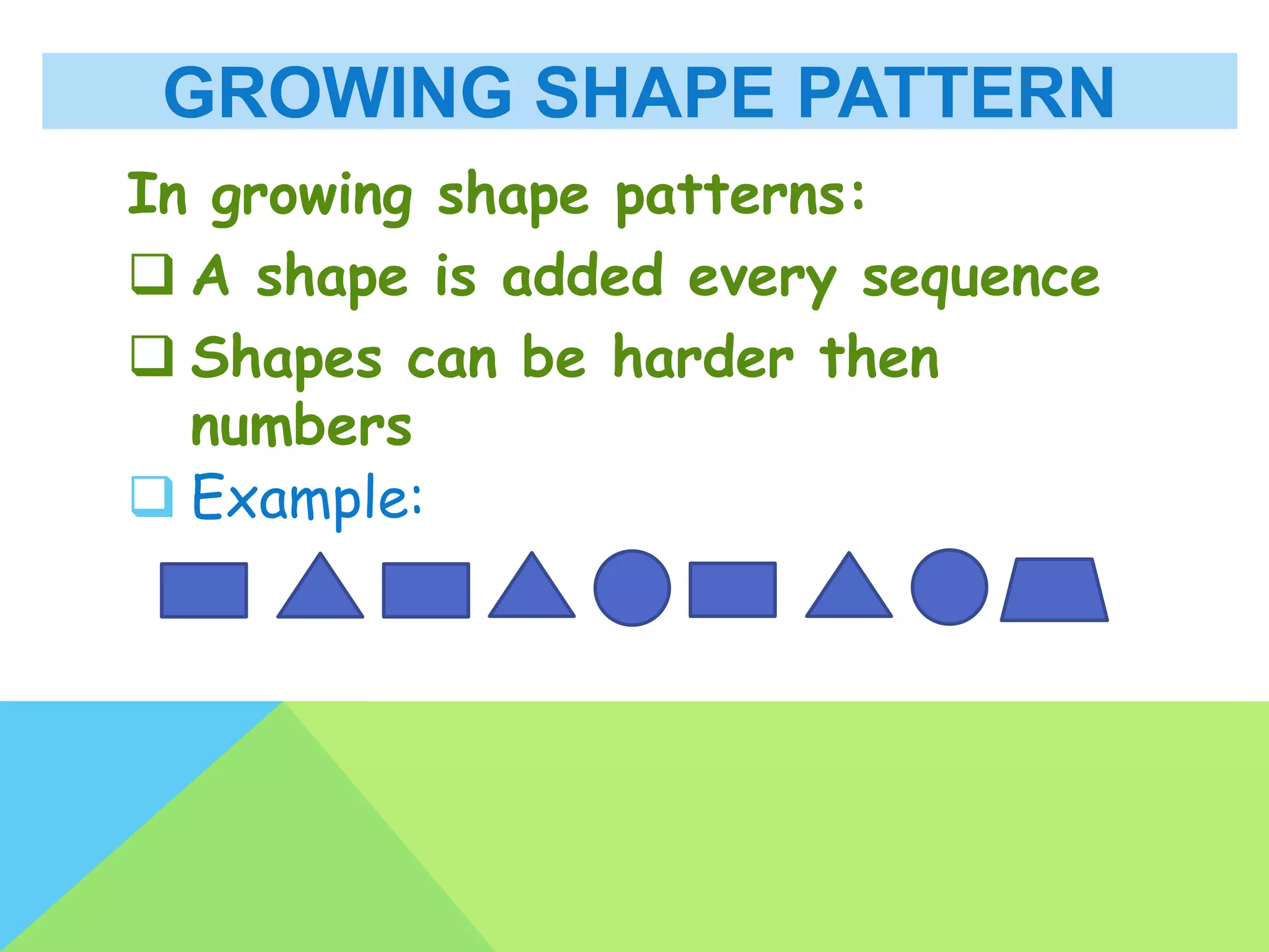 Repeating and growing patterns | PPTX