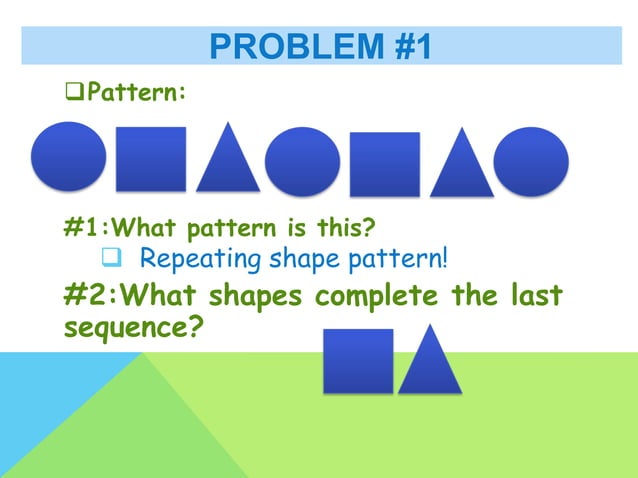 Repeating and growing patterns | PPT