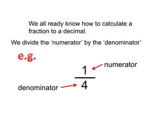 Repeating decimal to fraction 1 | PPTX