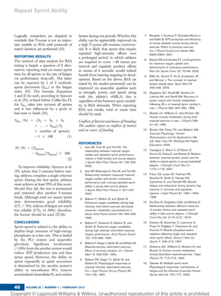 Repeat sprint ability | PDF
