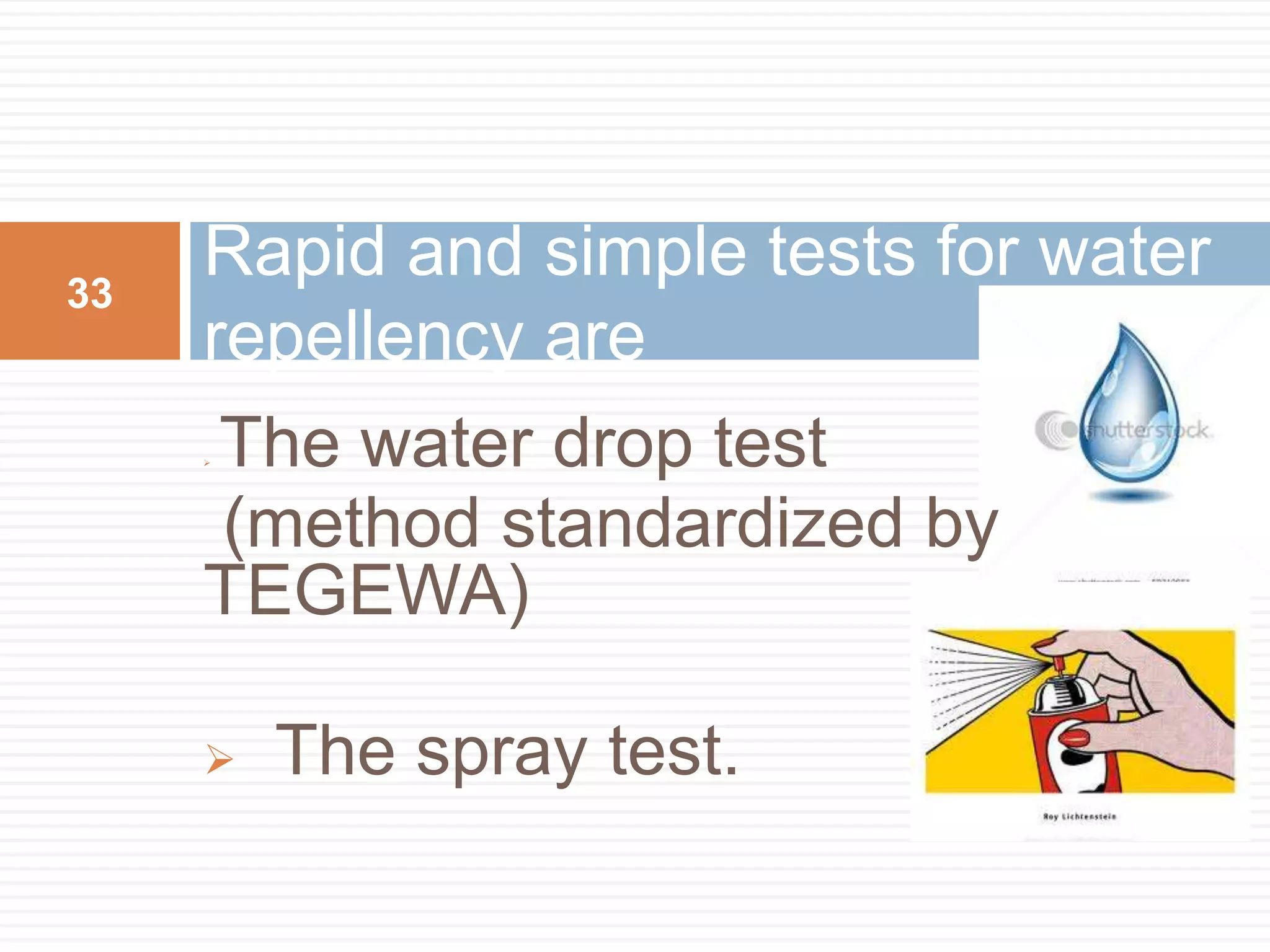 Repellent finishes oil and water | PPTX
