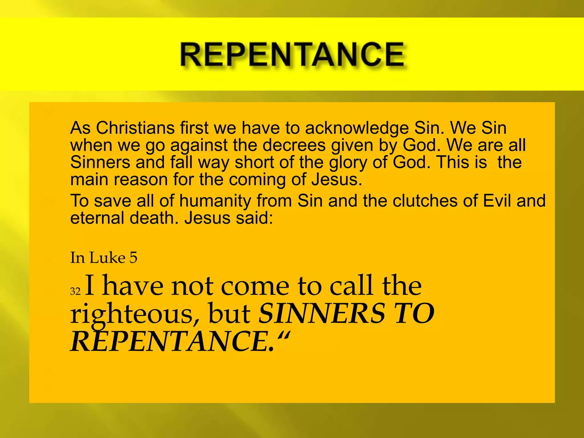 Repentance | PPTX