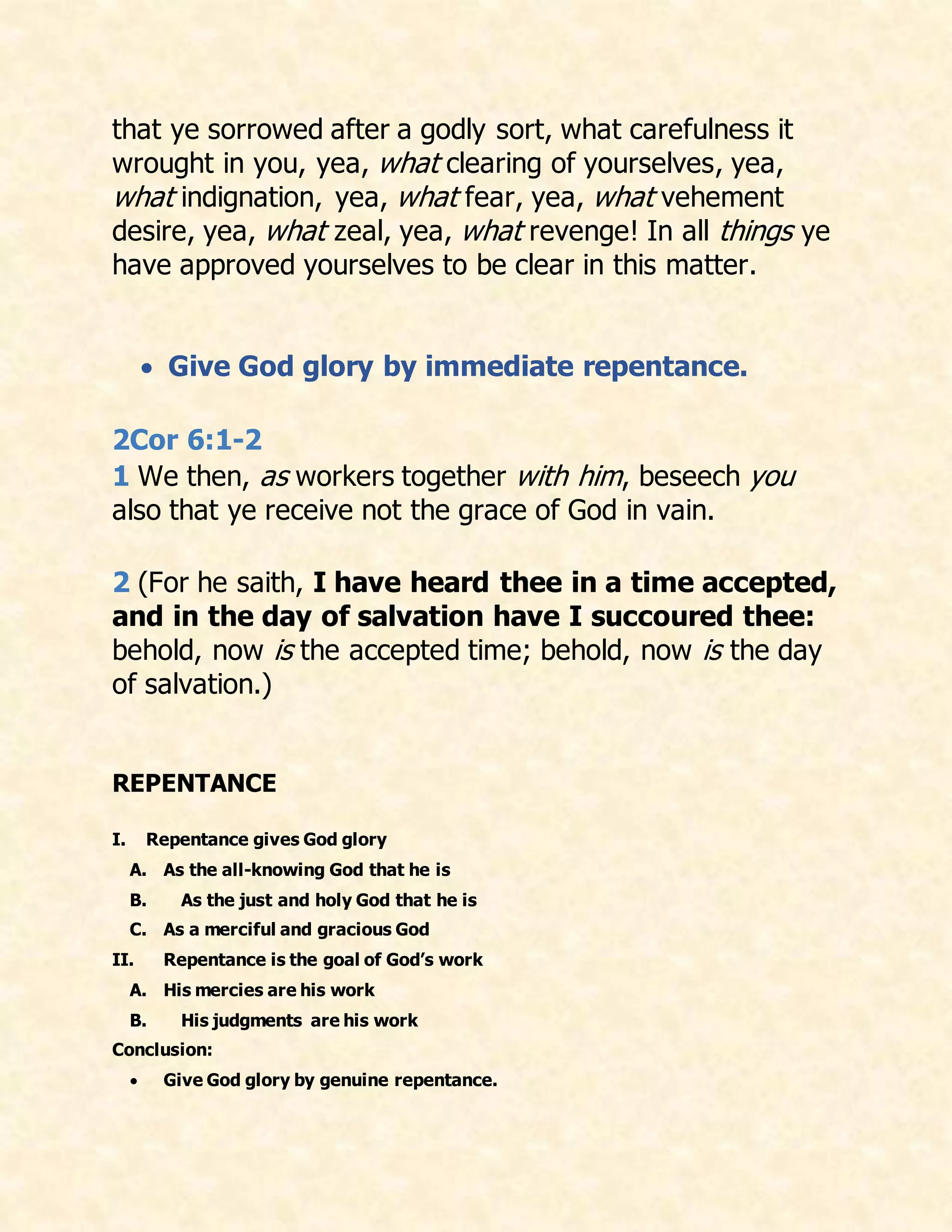 Repentance | PDF
