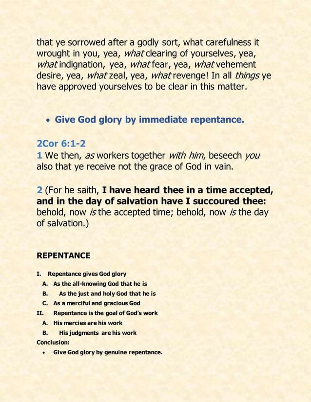 Repentance | PDF