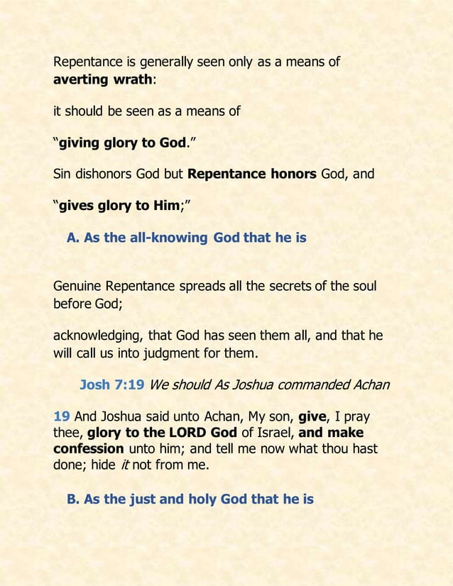Repentance | PDF